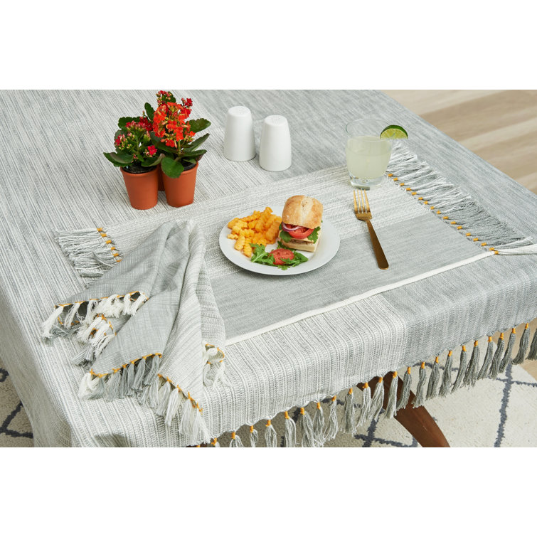 Laurel Foundry Modern Farmhouse Kallie Square Cotton Tablecloth Wayfair